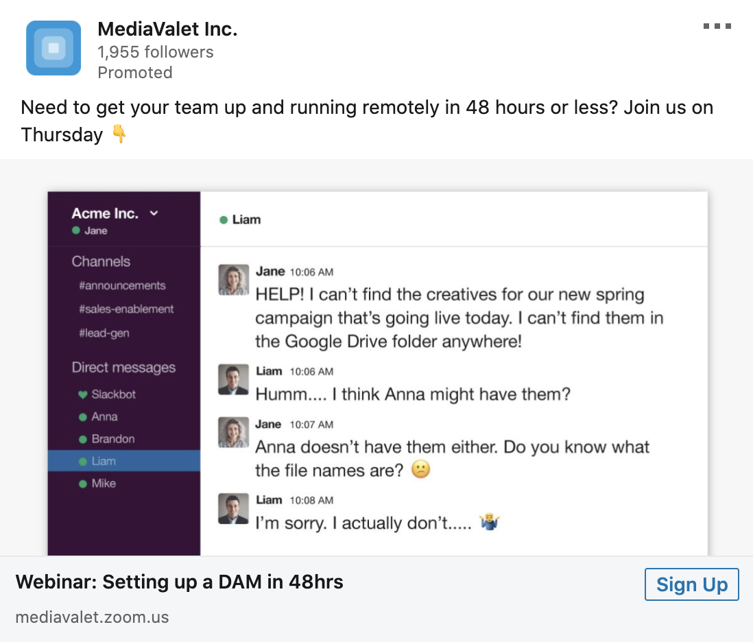 35+ B2B LinkedIn Ad Examples for 2021